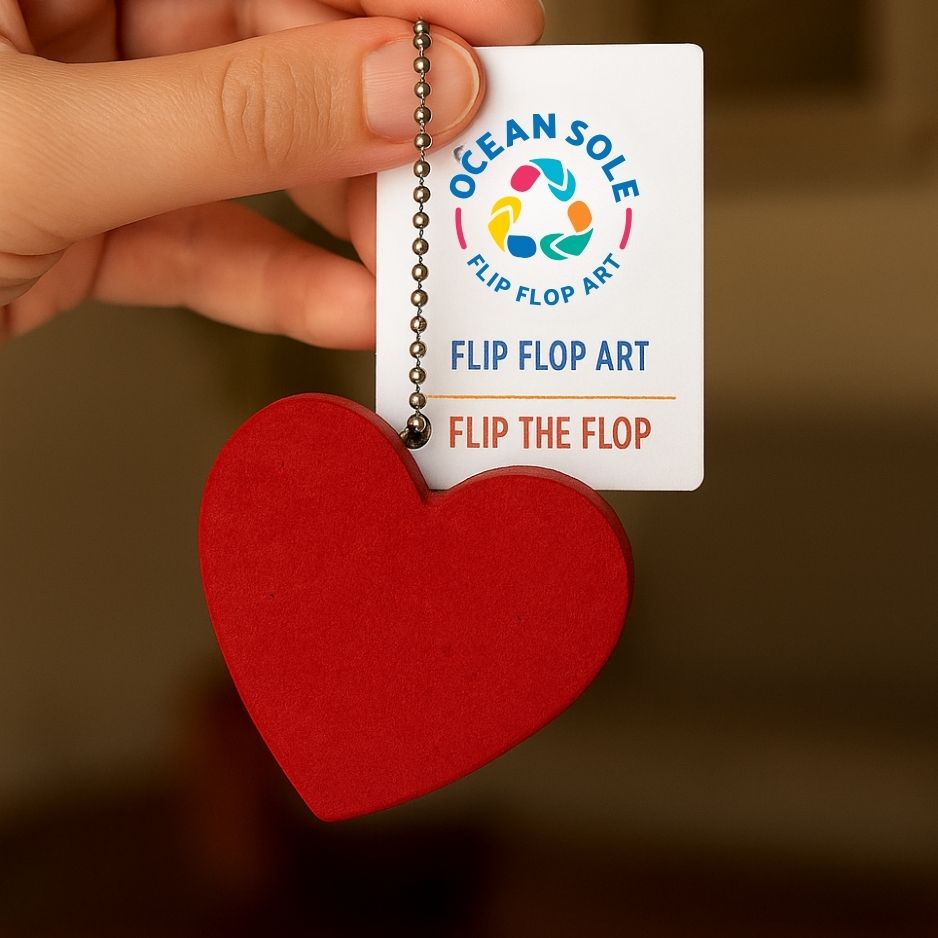 Heart Keychain – Ocean Sole