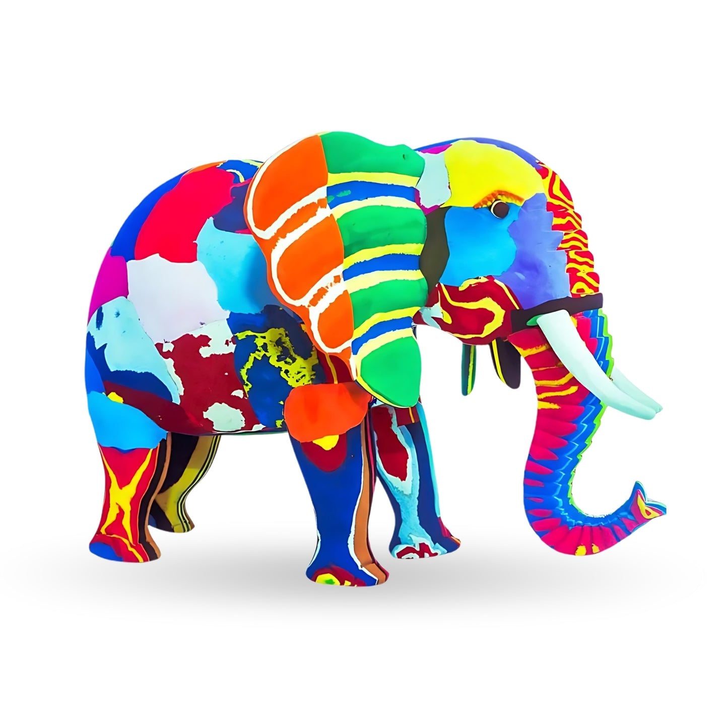 Recycled Elephant Flip Flop Sculpture - Ocean Sole