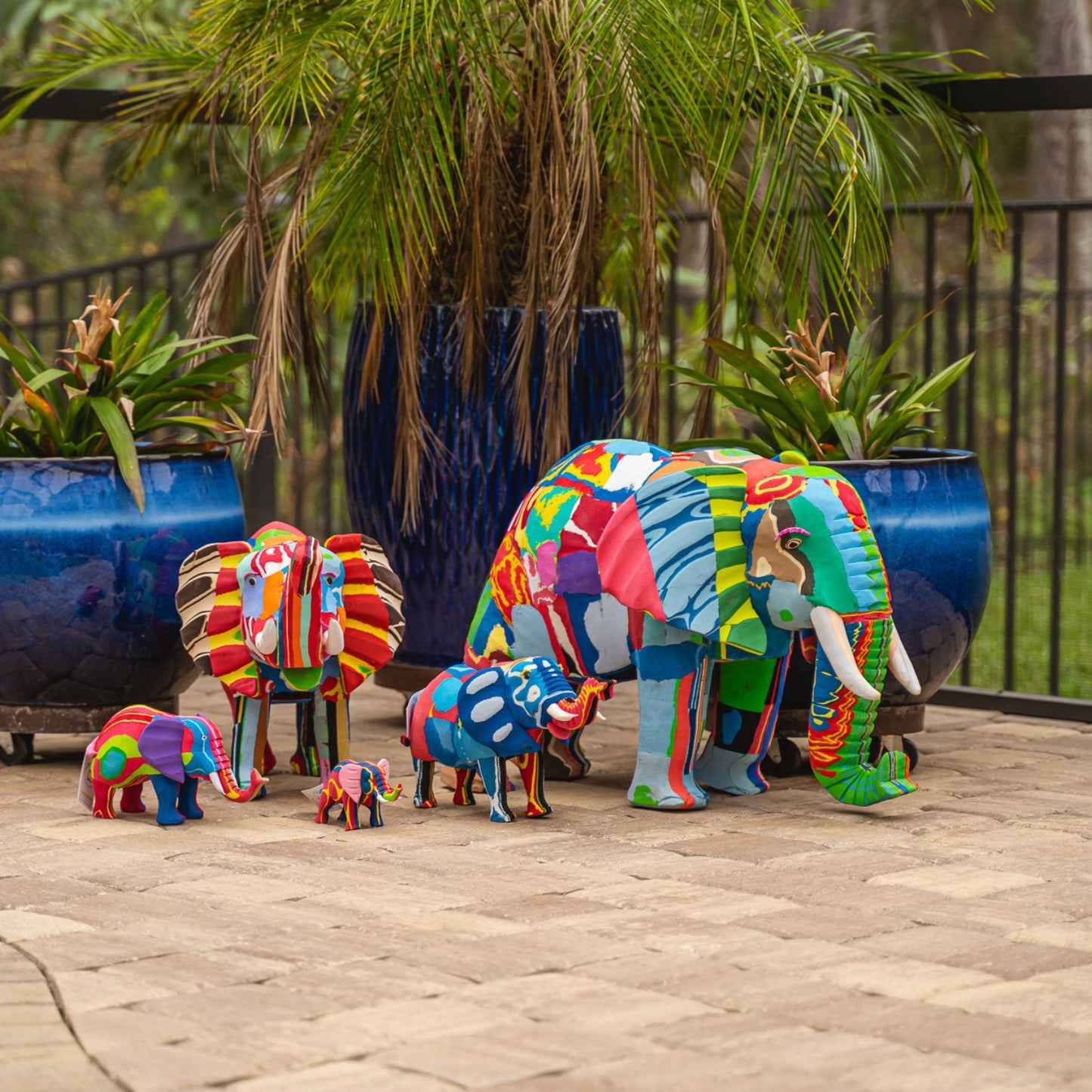 Recycled Elephant Flip Flop Sculpture - Ocean Sole